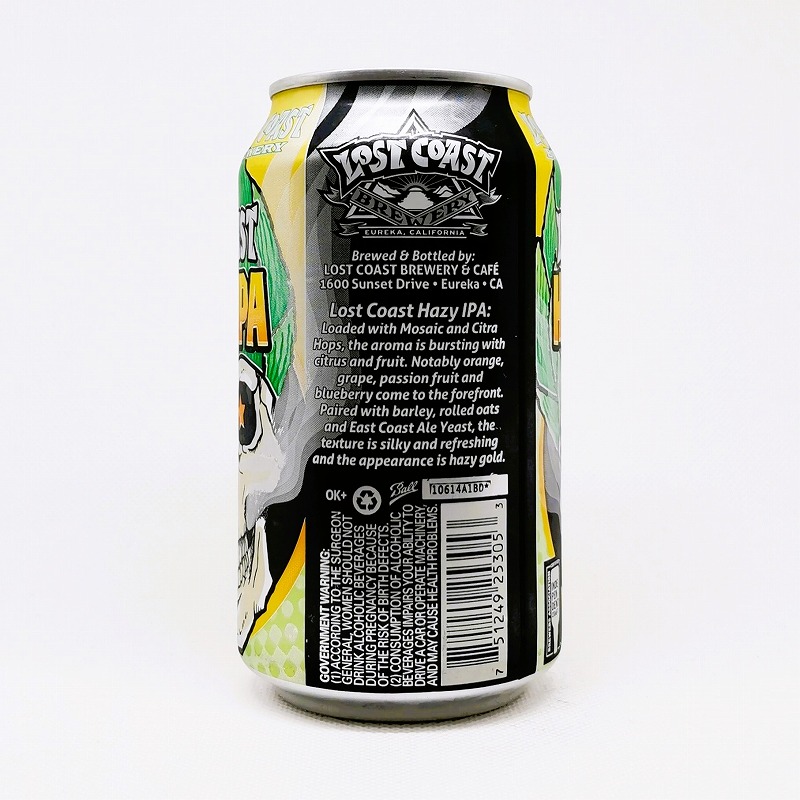 LOST COAST HAZY IPA / ロストコースト ヘイジー IPA | 缶ビール図鑑 | 缶ビール.info